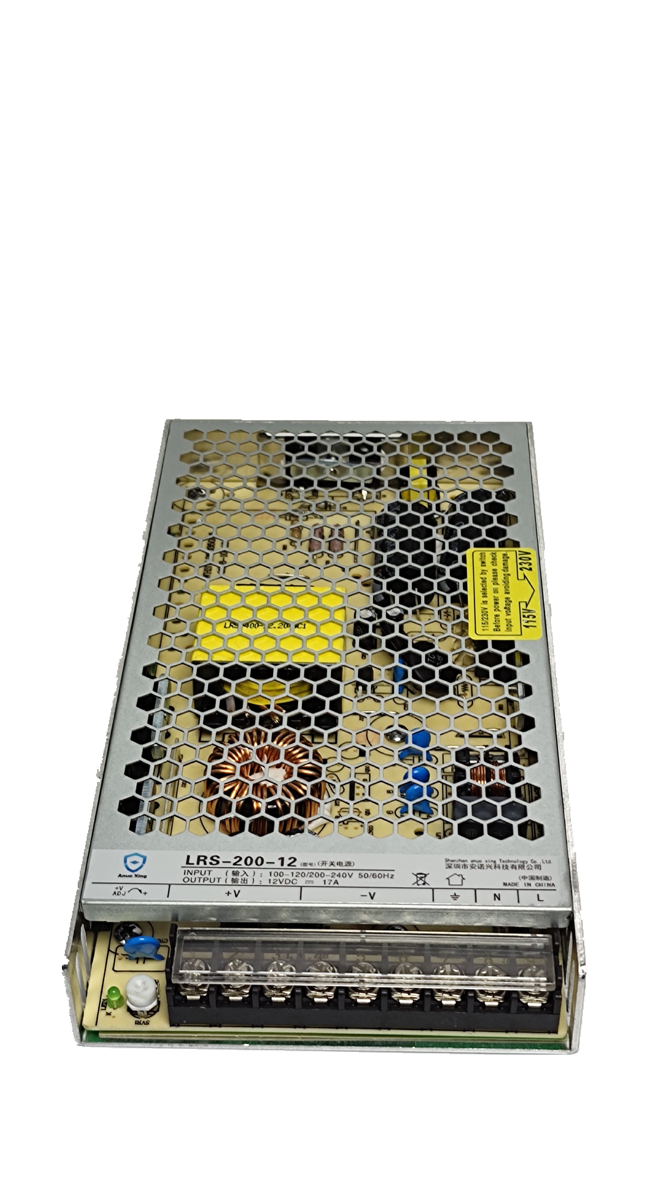 LRS 超薄开关电源LRS-200-12 - 深圳市安诺兴科技有限公司-专家级智能安防电源厂家